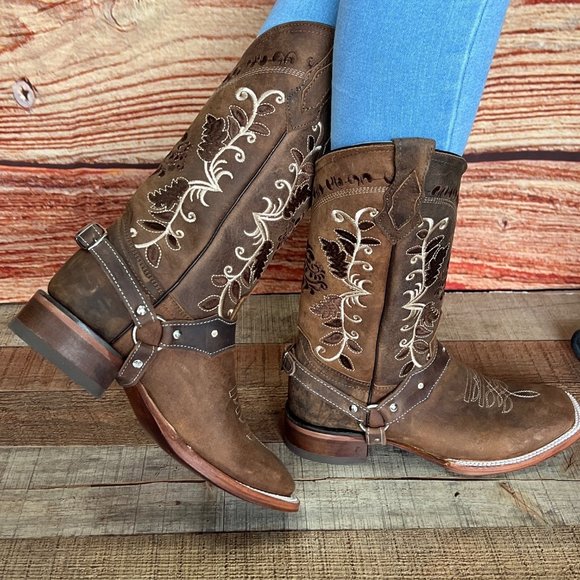 La Sierra | Shoes | Womens Western Rodeo Cowgirl Cowboy Leather Boots ...